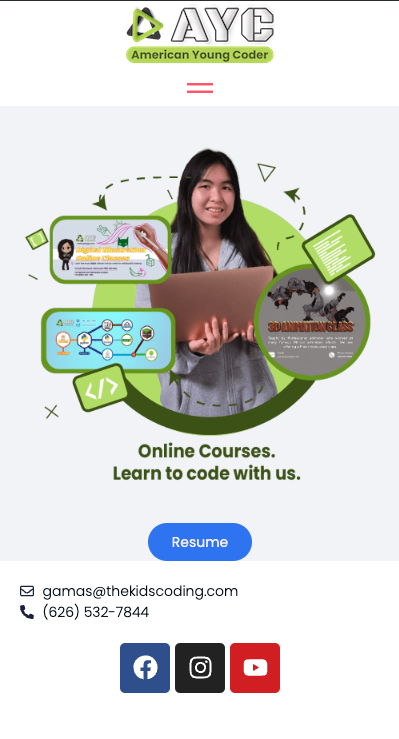 Website Creation - American Young Coder